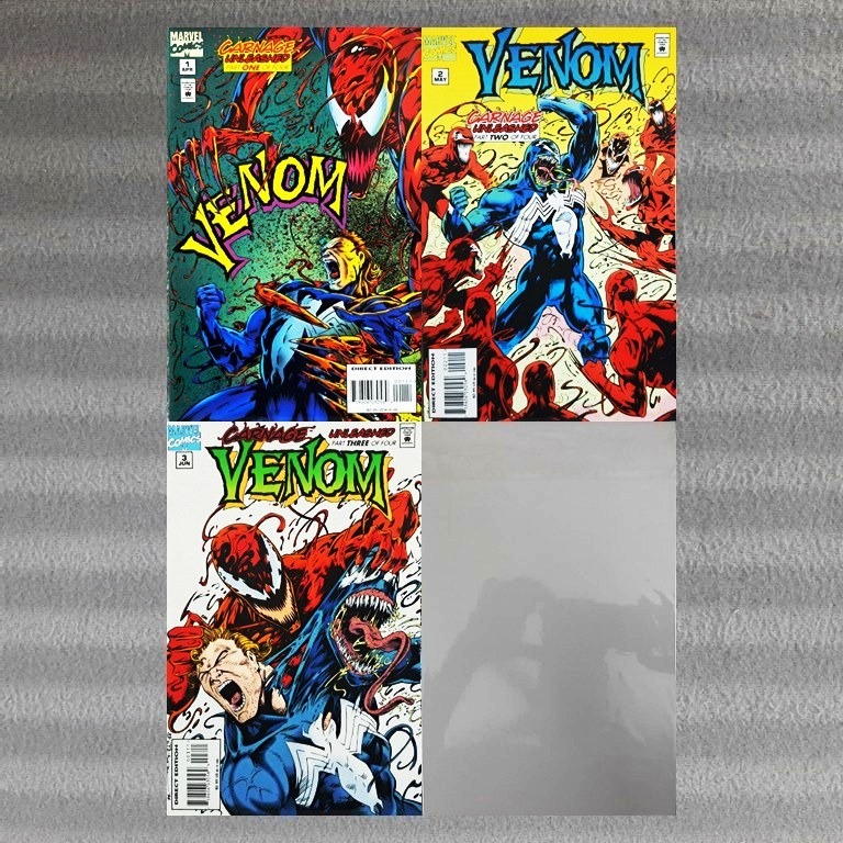 Venom: Carnage Unleashed #1-#3 Partial Set (Marvel Comics) Larry Hama ...