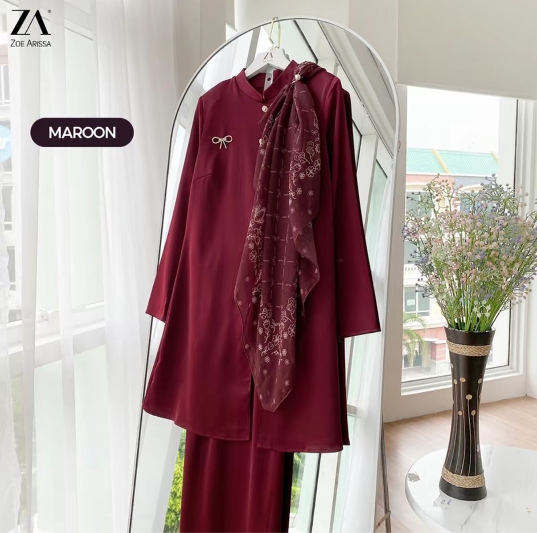 Victoria Kurung Moden Kebarung Muslimah, Women's Fashion, Muslimah ...