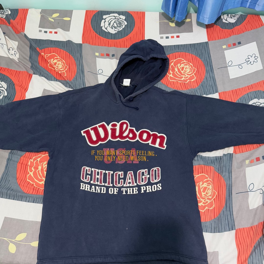 Vintage 90s Wilson Embroidered Big Logo Jacket, Men's Fashion, Coats ...