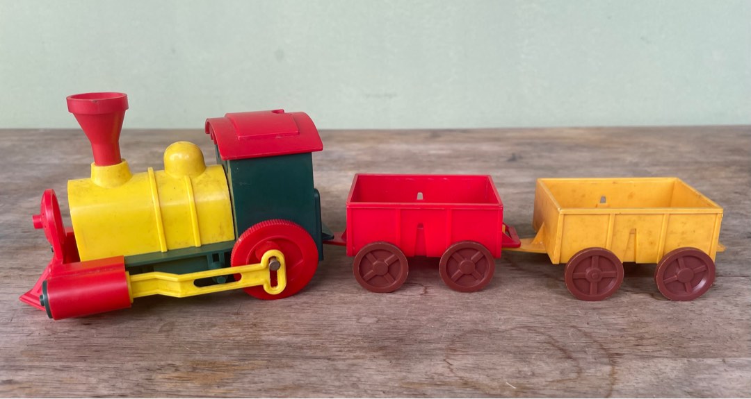 Vintage Plastic Toy Train Set, Hobbies & Toys, Toys & Games on Carousell