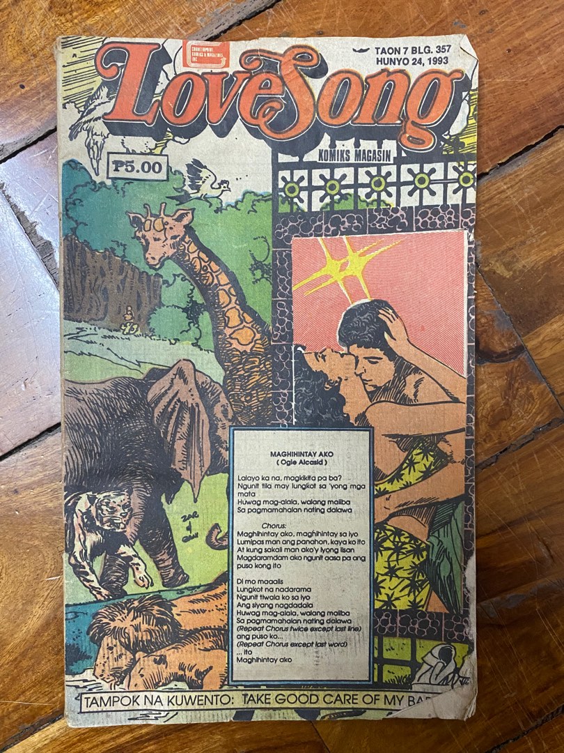 Vintage Tagalog Comics - Love Song Komiks Magasin Hunyo 23, 1993 ...