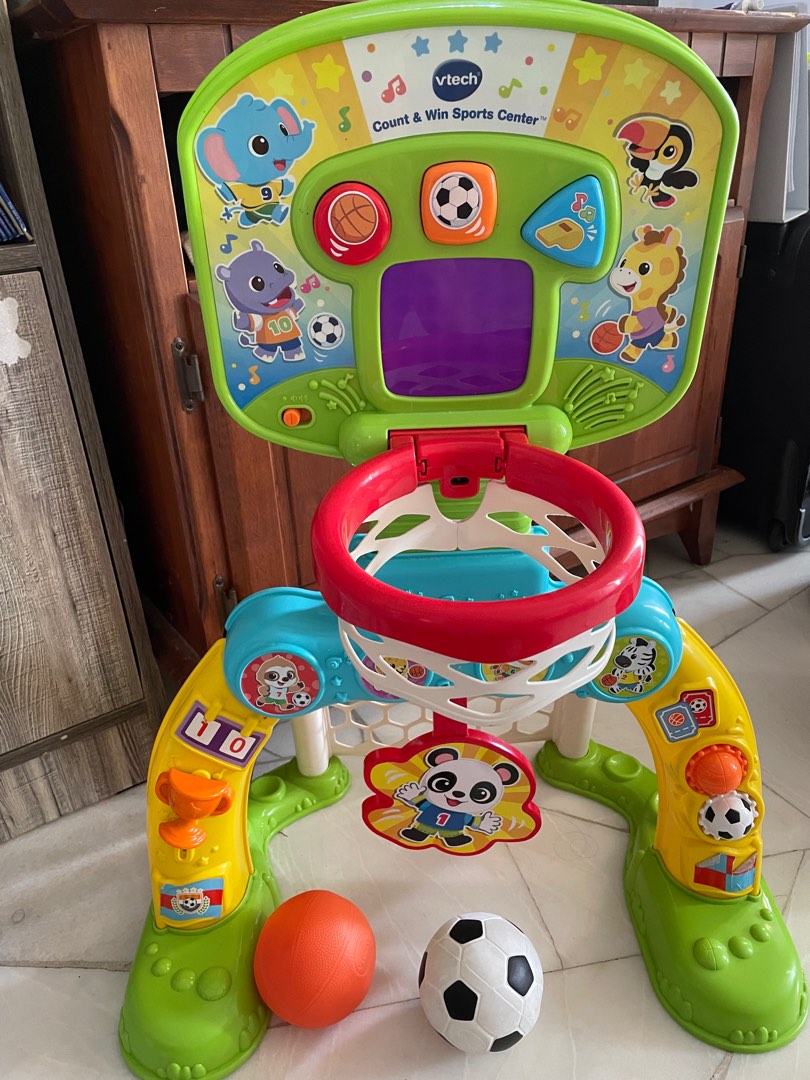 Vtech 2 in 1 basketball&soccer, Babies & Kids, Infant Playtime on Carousell