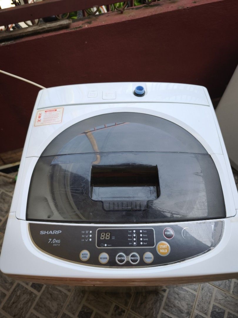 Washing Machine Sharp 7kg, TV & Home Appliances, Washing Machines and Dryers on Carousell