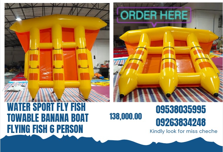 Water Sport Fly Fish Towable Banana Boat Flying Fish 6 person ...