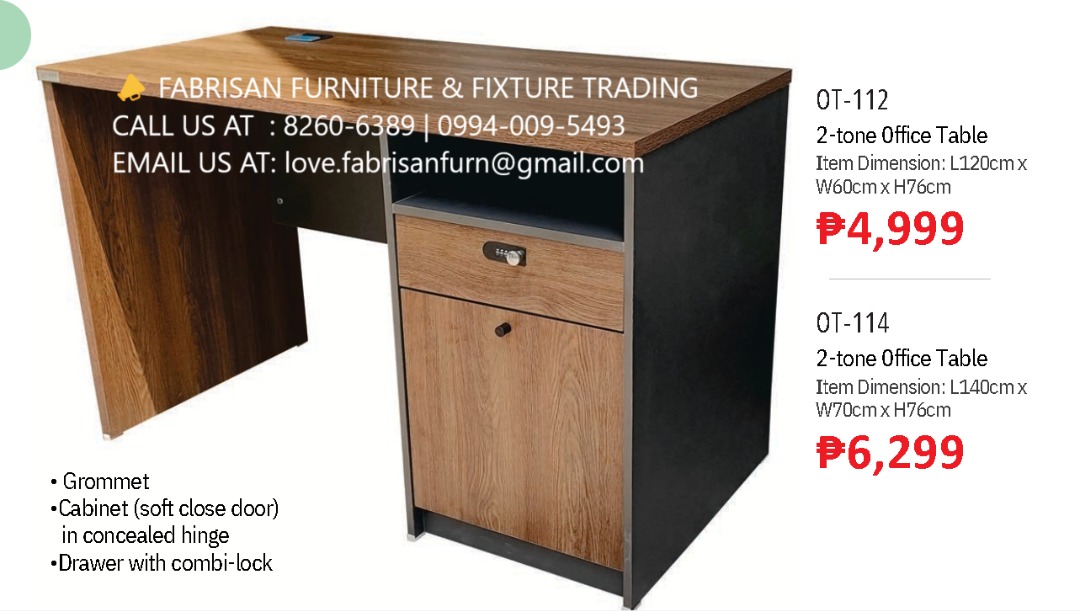 WOODEN TABLE COMPUTER TABLE, OFFICE TABLE WTH DRAWERS, OFFICE FURNITURE ...