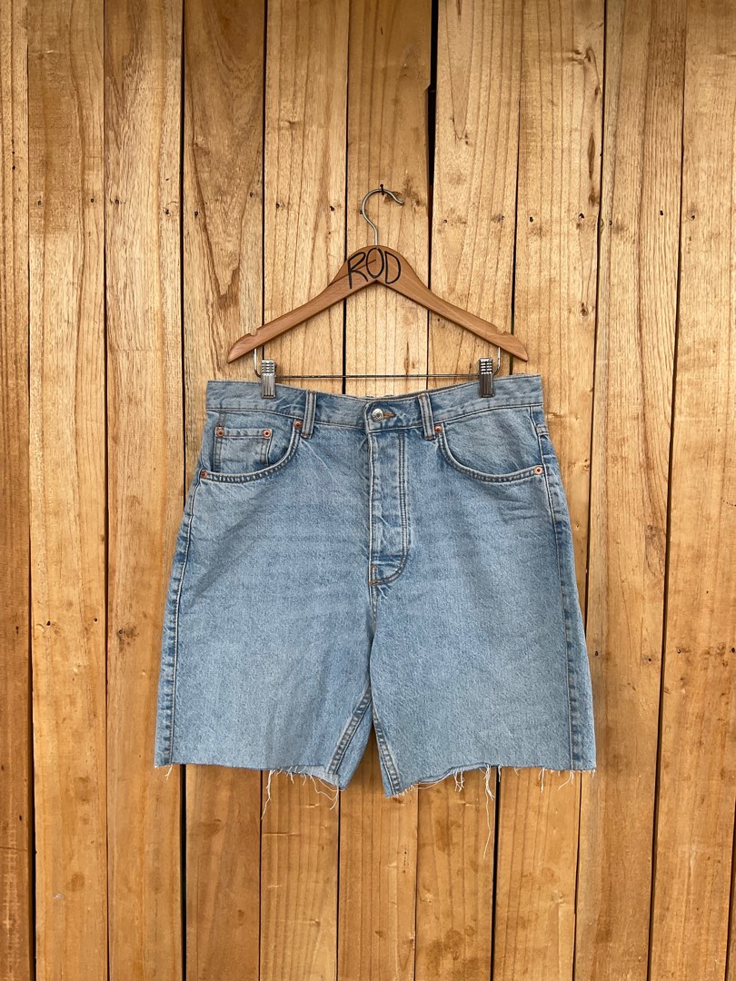 Zara Cutout Jorts, Men's Fashion, Bottoms, Shorts on Carousell