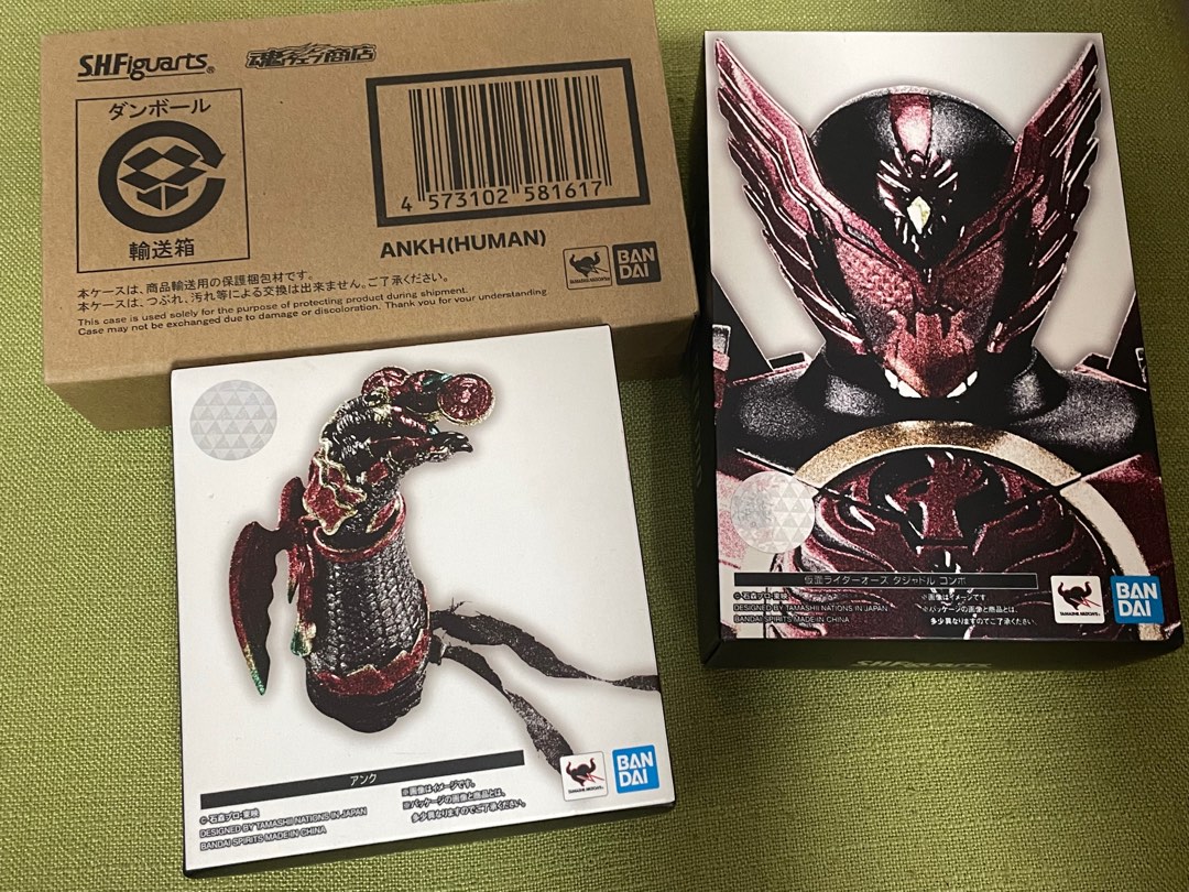 二手 shf 真骨雕 幪面超人 masked rider ooo 鳥 tajadol ankh 手, 興趣及遊戲, 玩具 & 遊戲類 ...