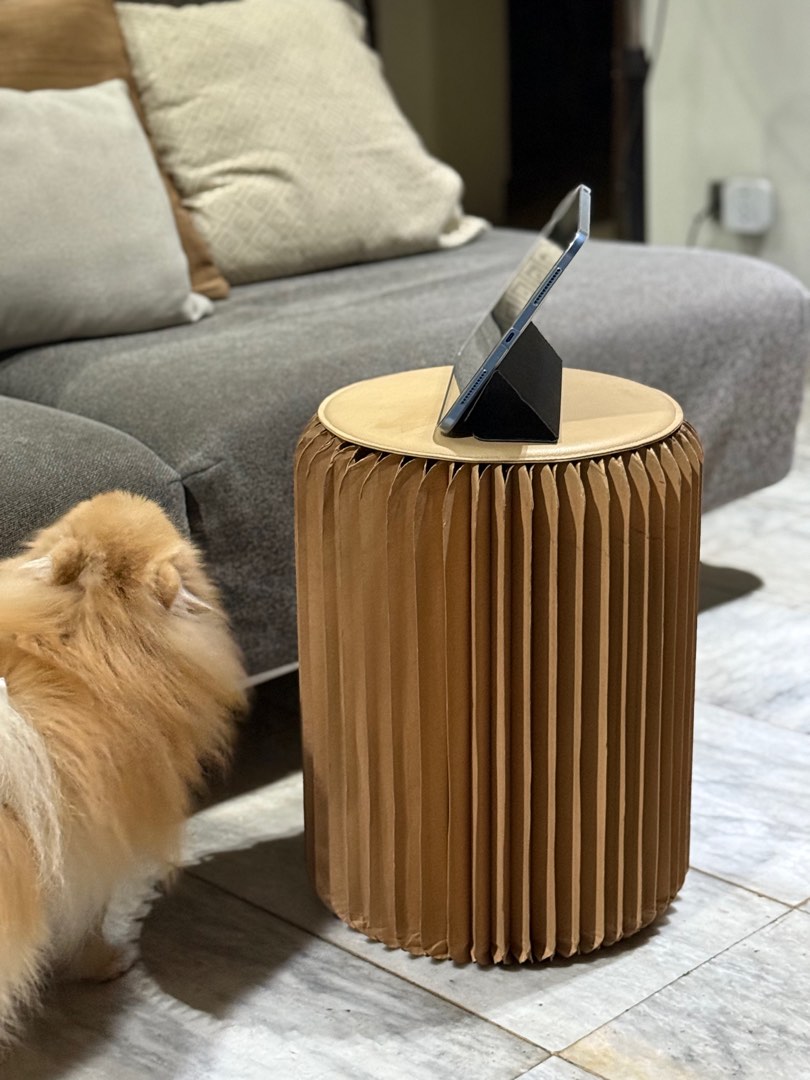 Accordion Foldable Side Table/ Seat Stool, Furniture & Home Living, Furniture, Other Home ...