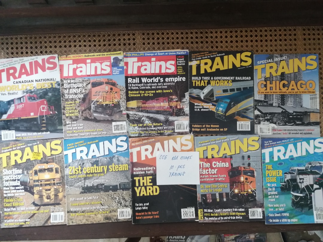 Assorted #005 vintage magazines about TRAINS / RAILROADS sold by the ...