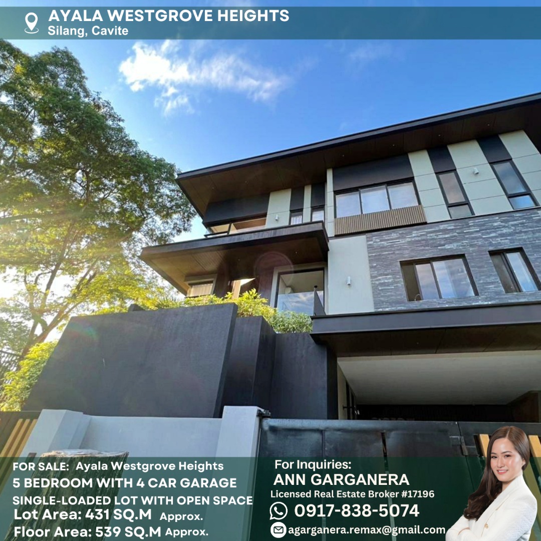 AYALA WESTGROVE HEIGHTS FOR SALE 5BEDROOM HOUSE FOR SALE CAVITE ...