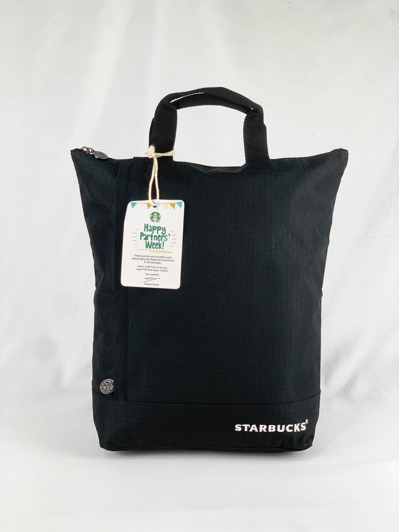 Backpack / Tote Bag Starbucks Merchandise, Fesyen Pria, Tas & Dompet ...