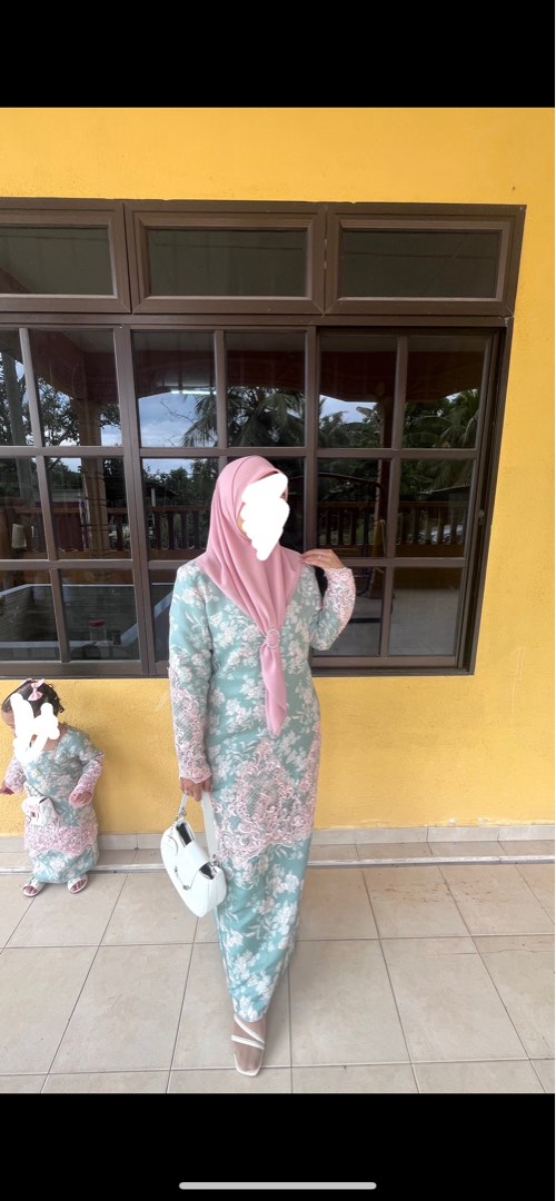 Baju Kurung Set Ibu ayah & Anak, Women's Fashion, Muslimah Fashion ...