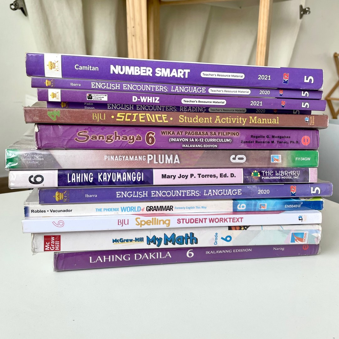 Bundle of 10 / Grade 6 Textbooks (used for Homeschooling), Hobbies ...