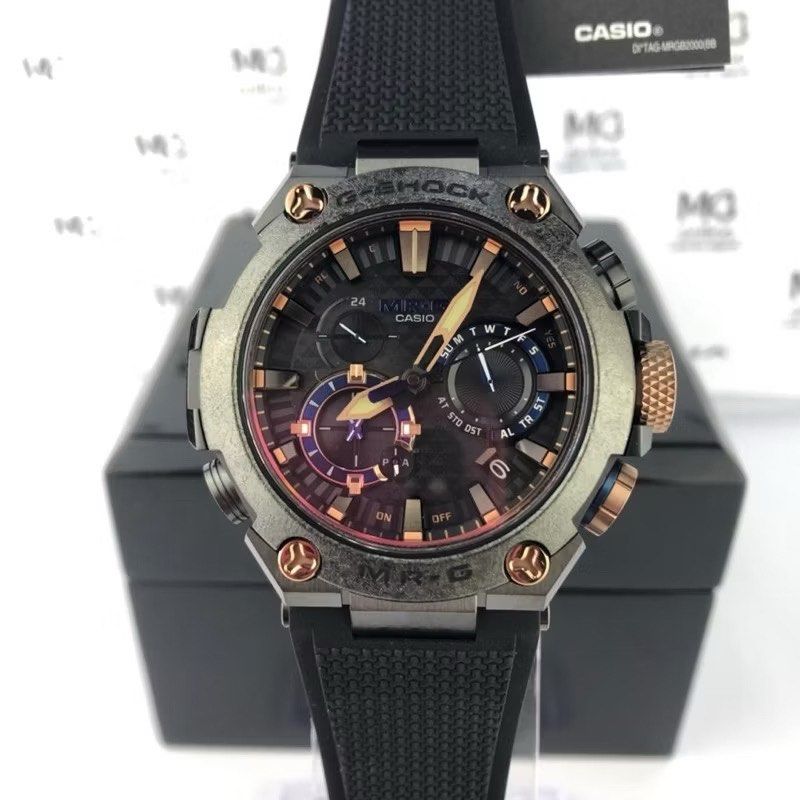 Casio G-Shock X Kachi-Iro Titanium Dark Navy Samurai Themed MRG-B2000R ...