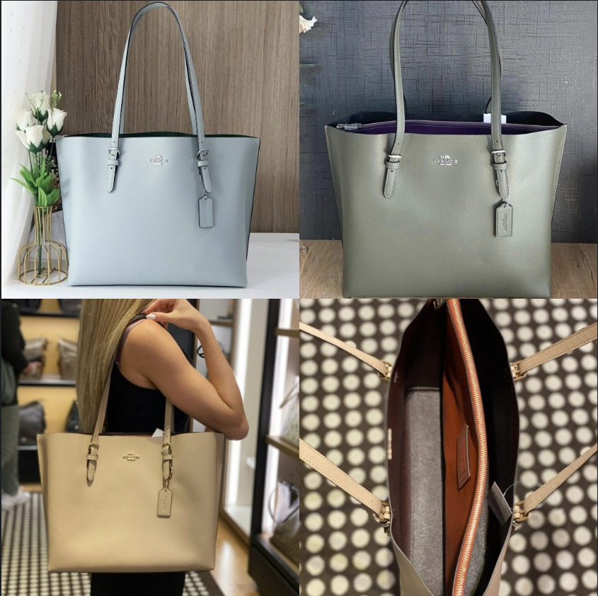 Coach Ladies Bag - 1671 Mollie Tote Bag in Pebble Leather with Side ...