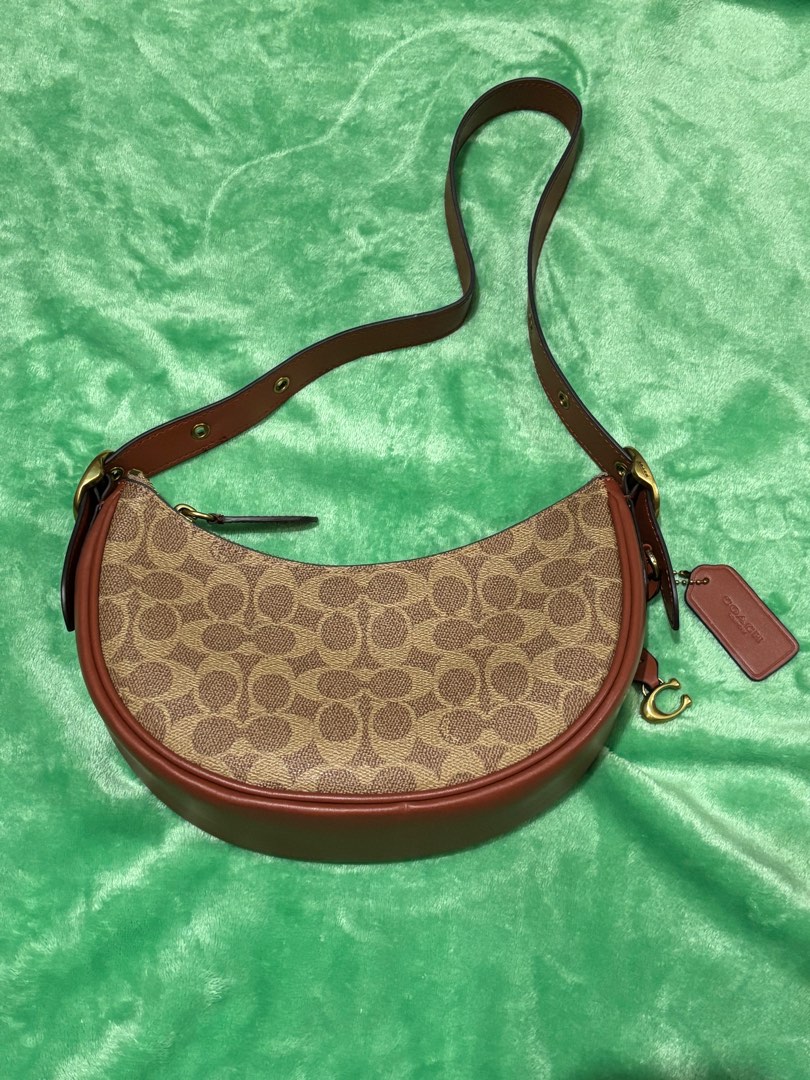 Coach Luna Shoulder Bag Signature Canvas, Barang Mewah, Tas & Dompet di ...