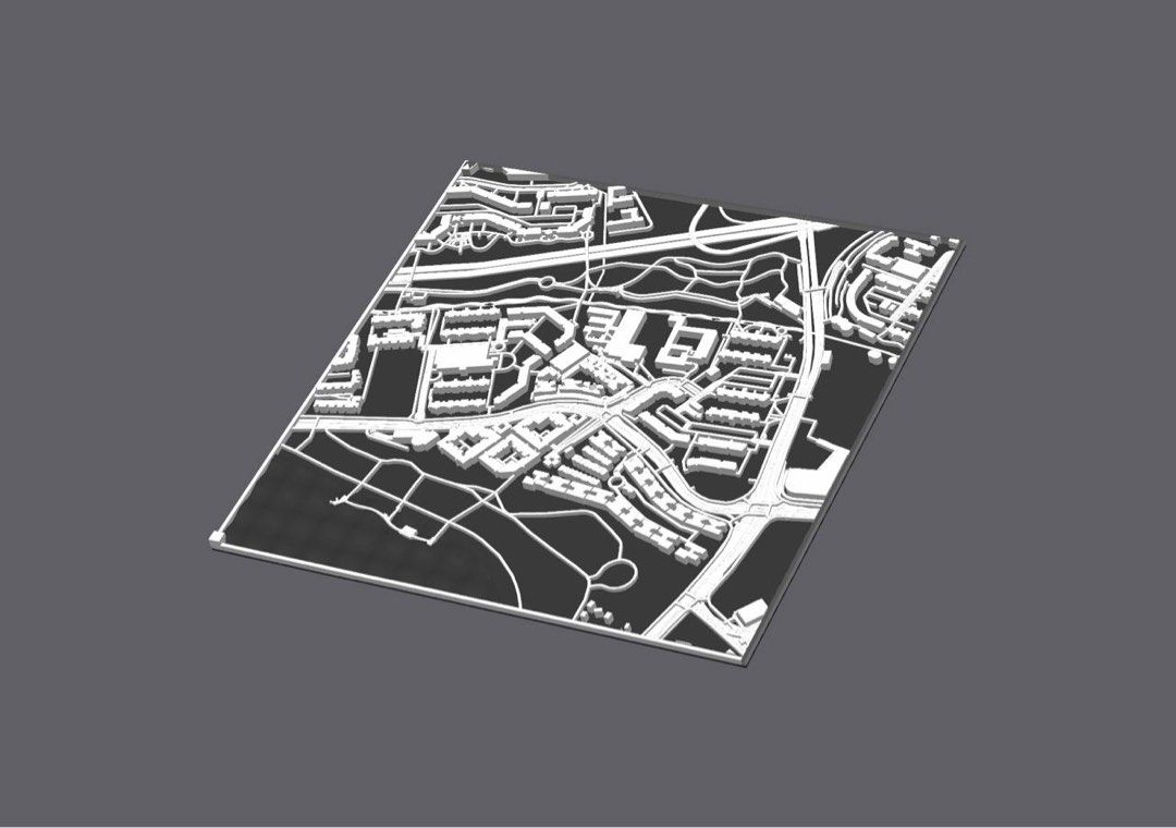 Custom 3D Tactile Map – Your Neighborhood, First Date, Memorable ...