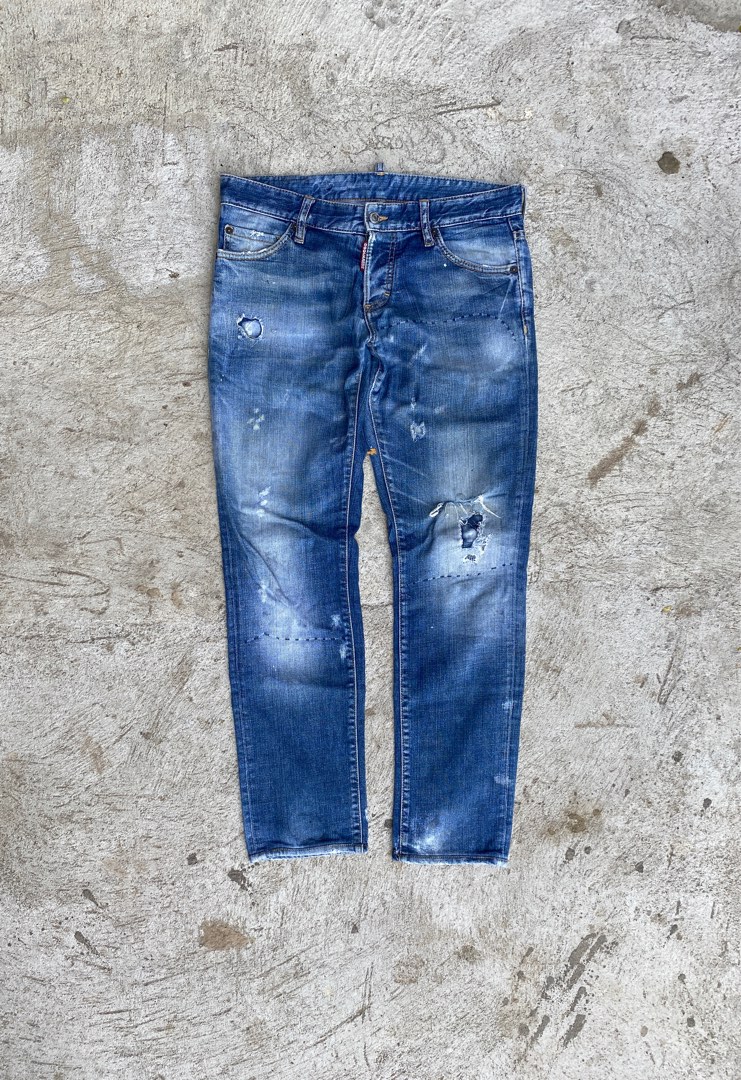 D Squared2 Jeans Tattered design, Men's Fashion, Bottoms, Jeans on ...