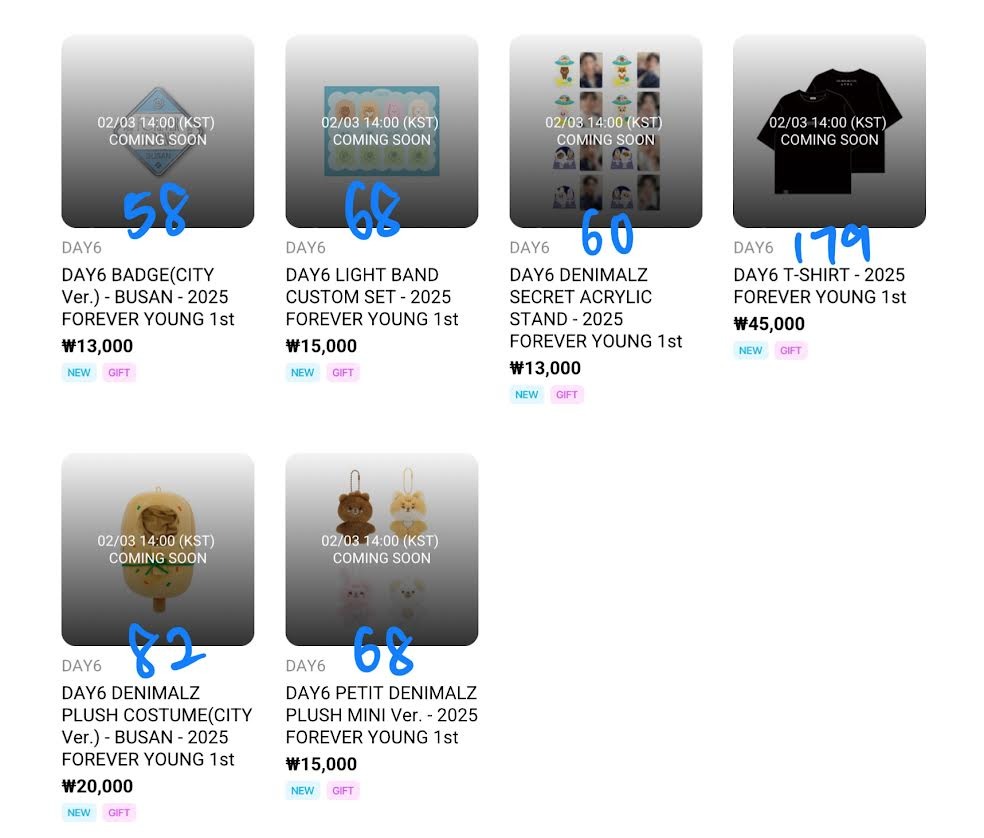 DAY6 3RD WORLD TOUR OFFICIAL MERCH ONLINE PRE-ORDER, Hobbies & Toys ...