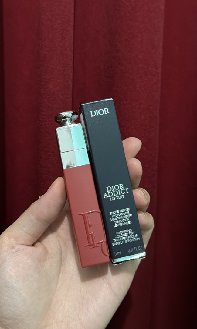 Dior addict lip tint shade 541 natural sienna, Kesehatan & Kecantikan ...