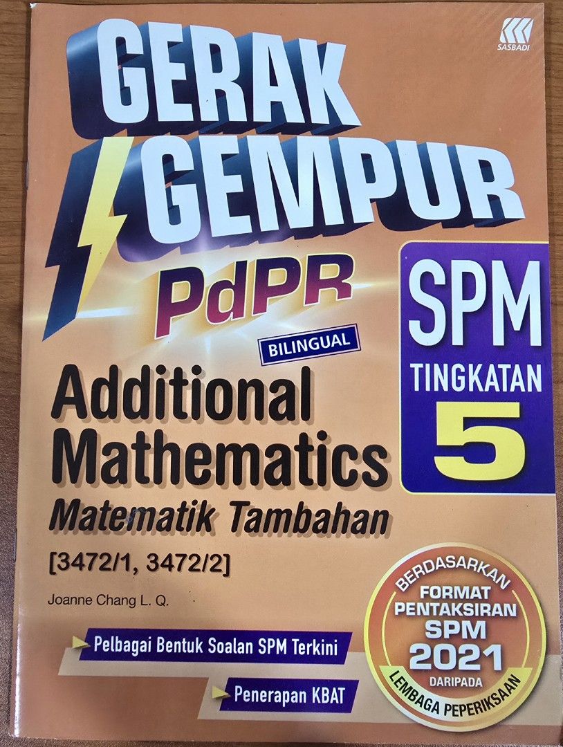 Gerak Gempur PdPR: Additional Mathematics SPM Tingkatan 5, Hobbies & Toys, Books & Magazines ...