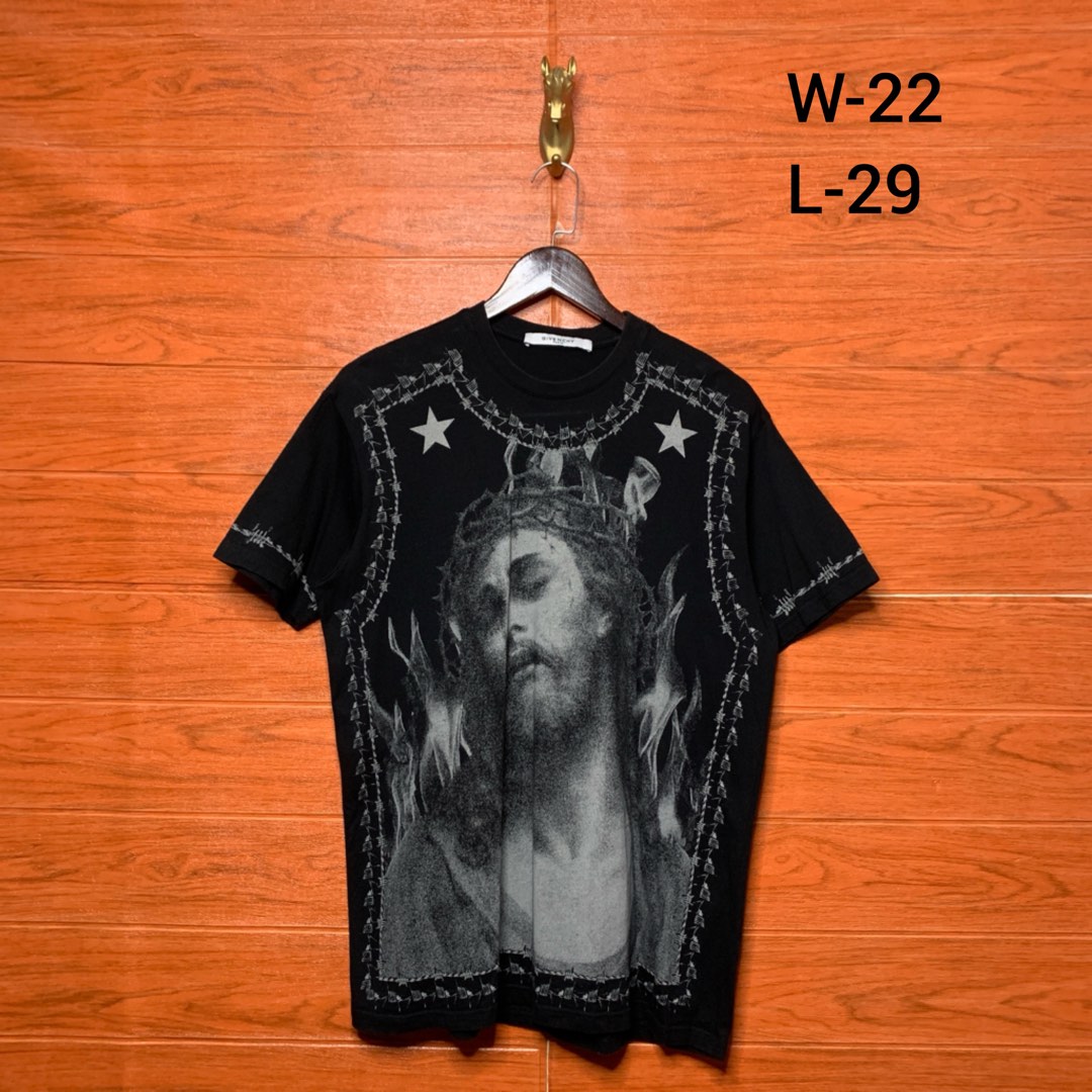 Givenchy Jesus Christ Portrait Graphic Print oversized T-shirt, Men's ...