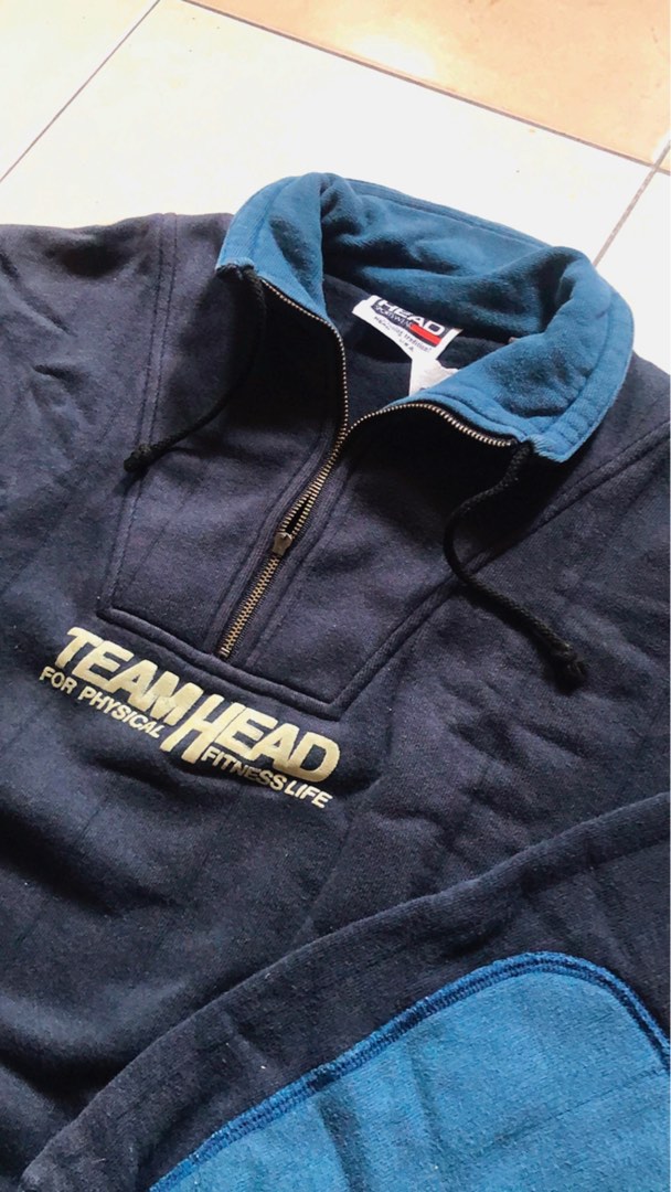 Halfzipper Boxy Head, Men's Fashion, Activewear on Carousell