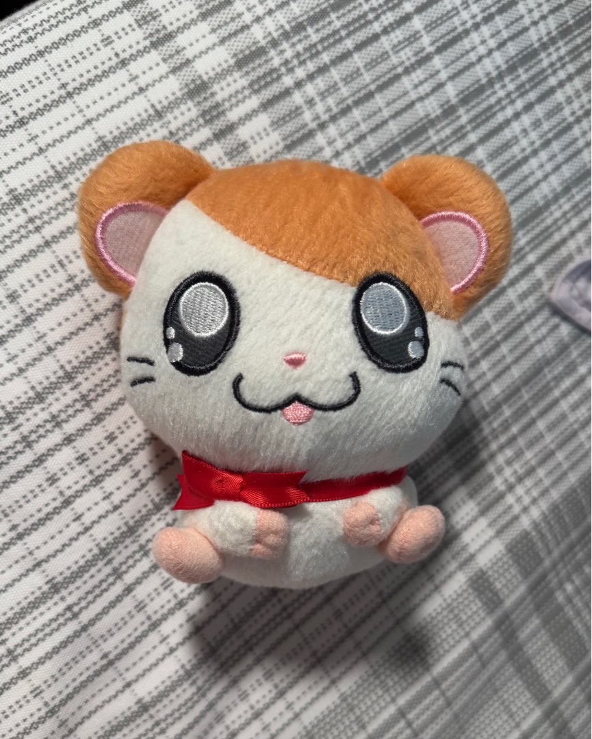 Hamtaro plush authentic Happy Hamuhamu official banpresto, Hobbies ...