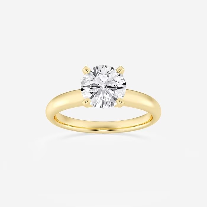 Handmade Classic Engagement Ring Design (Real Gold, Pawnable, all Solid ...