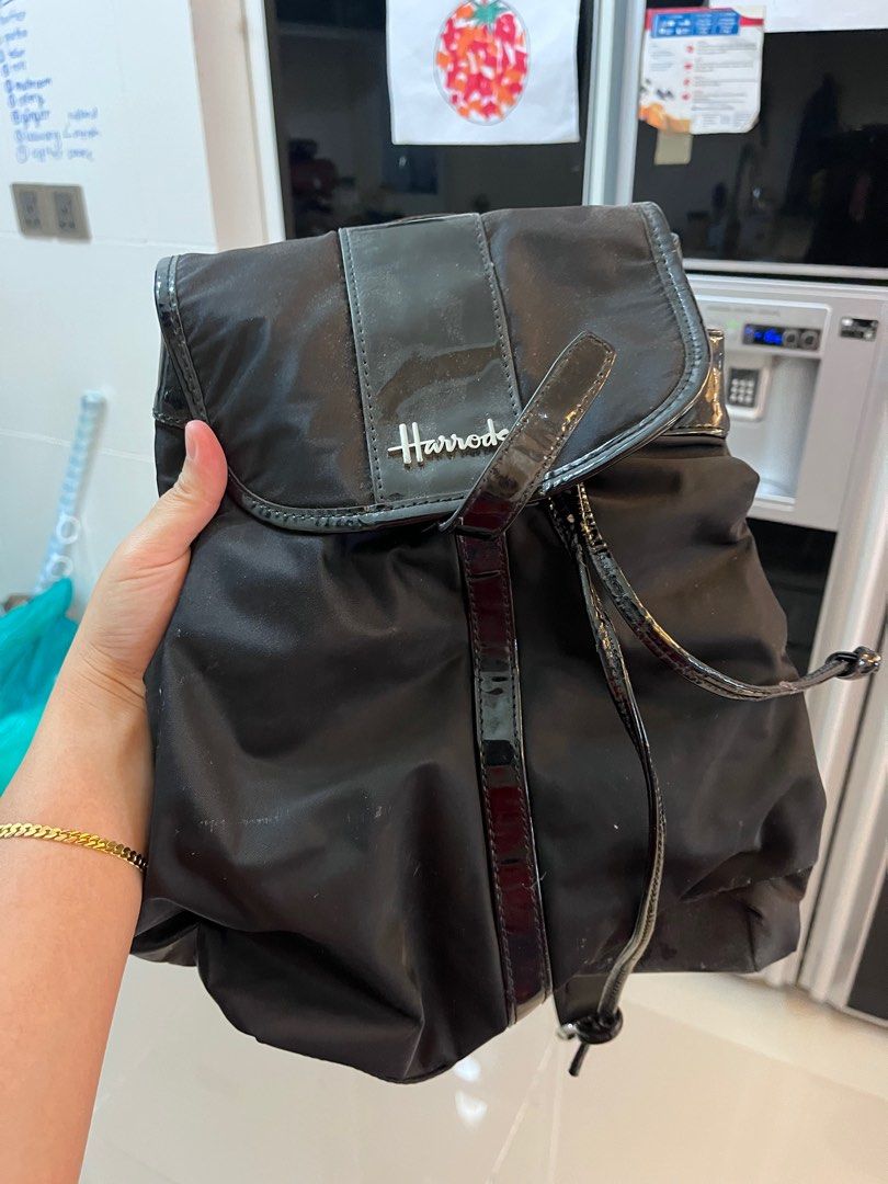 Harrods original backpack, Luxury, Bags & Wallets on Carousell