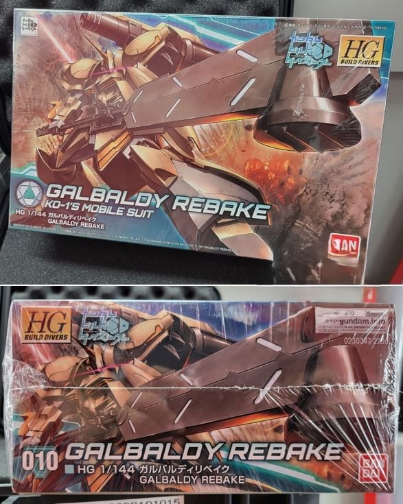 HG 1/144 GALBALDY REBAKE KO-1'S Mobile Suit Build Divers Bandai ...