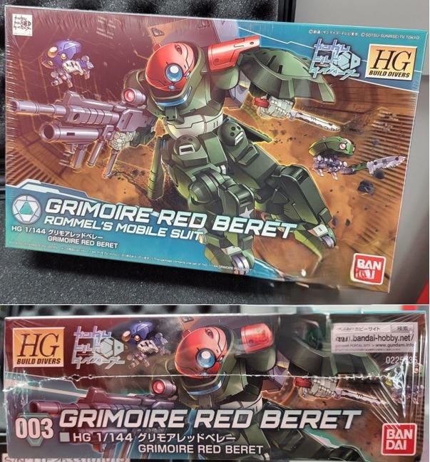 HG 1/144 GRIMOIRE RED BERET Build Divers ROMMEL'S Mobile Suit BANDAI ...