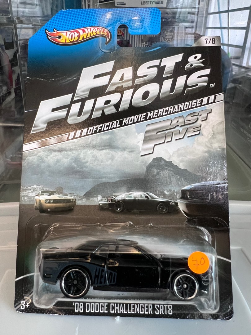 Hotwheels Fast And Furious FnF 08 Dodge Challenger SRT8 (Blister Rosak ...