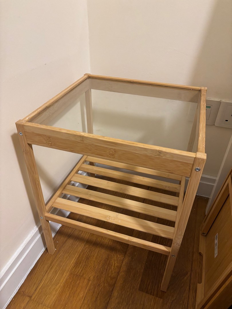 IKEA - NESNA bedside table, bamboo 36x35, Furniture & Home Living ...