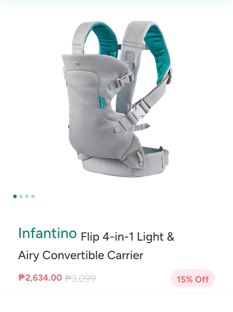 Infantino Flip 4-in-1 Light and Airy convertible carrier, Babies & Kids ...