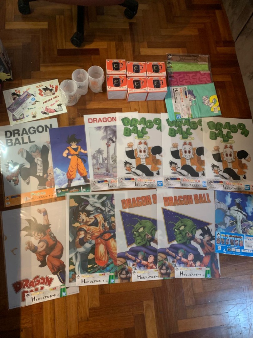 Japan Dragon Ball Merchandise (Poster, cups, mugs hand tower, sticker ...