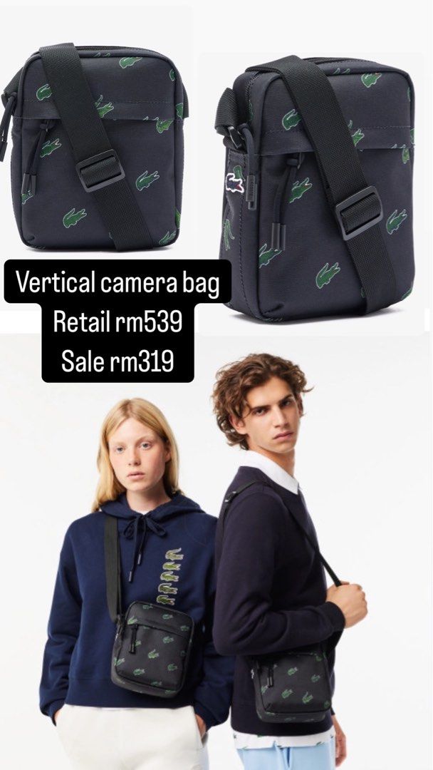 Lacoste Vertical Camera Bag Men S Fashion Bags Sling Bags On Carousell