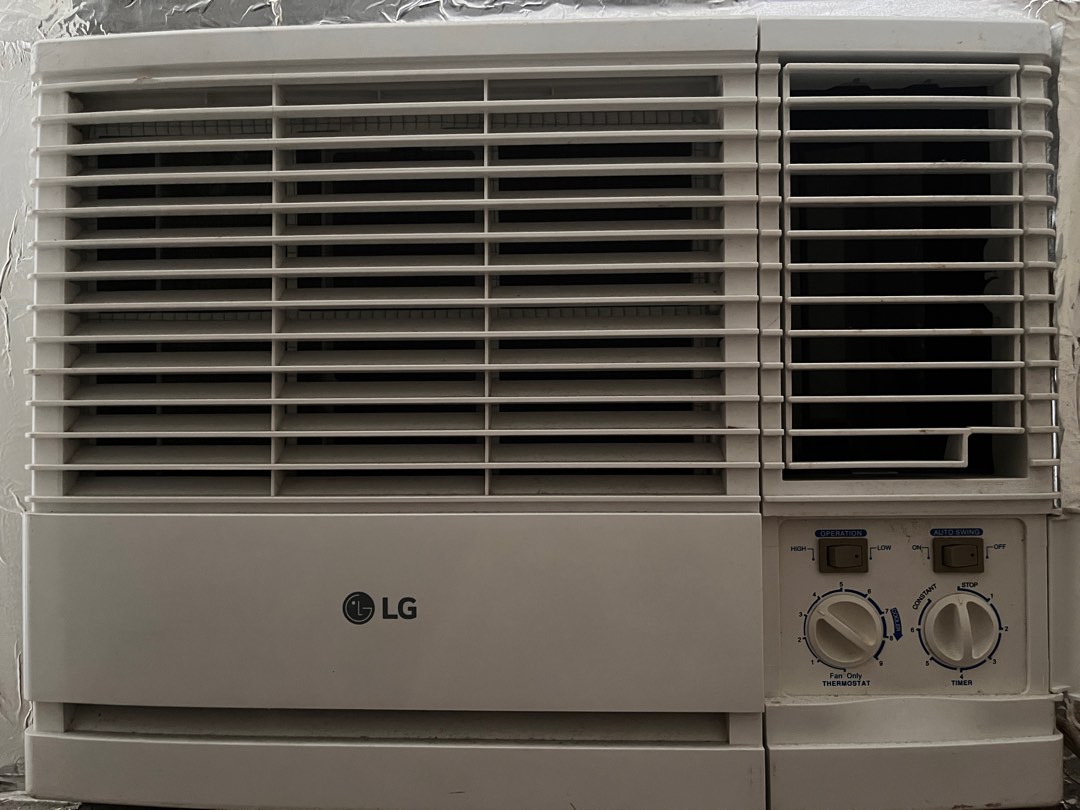LG Window Type 1hp Non Inverter Aircon, TV & Home Appliances, Air ...