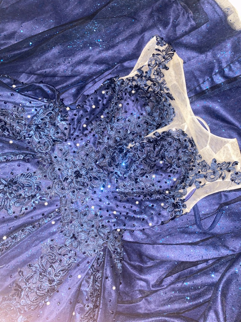 Midnight Blue Galaxy Prom Debut Gown, Women's Fashion, Dresses & Sets ...