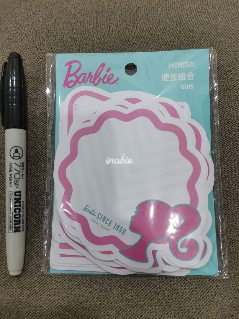 Miniso Barbie Memo Paper, Hobbies & Toys, Stationery & Craft ...