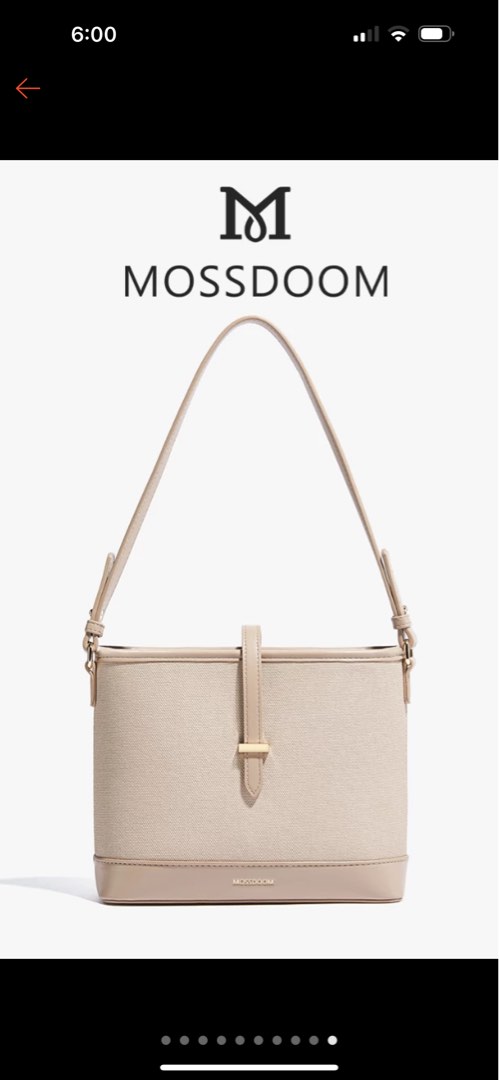 MOSSDOOM Bag Catly Bucket Bag Beige/Apricot, Women's Fashion, Bags ...