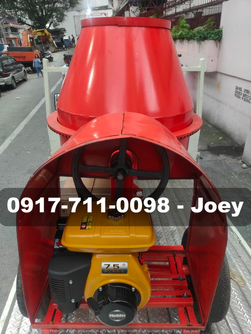 One bagger concrete mixer w/robin engine, Furniture & Home Living ...