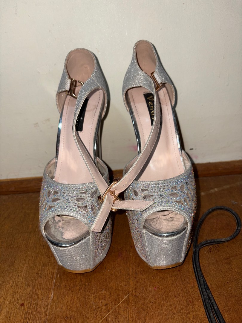 Pageant Heels in Silver (Venus), Women's Fashion, Footwear, Heels on ...