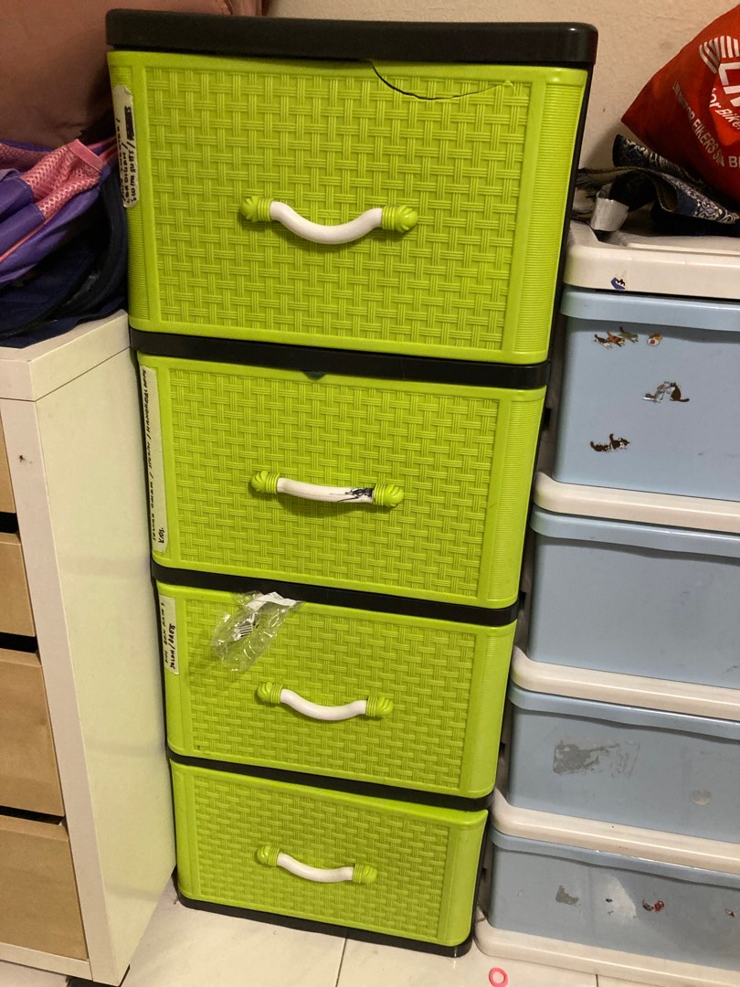 Plastic drawer plastik, Furniture & Home Living, Furniture, Shelves ...