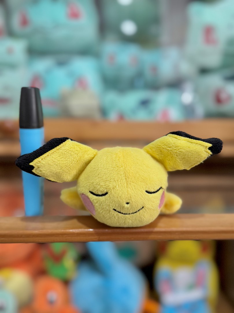 Pokemon Center Sleeping Pichu, Hobbies & Toys, Toys & Games on Carousell