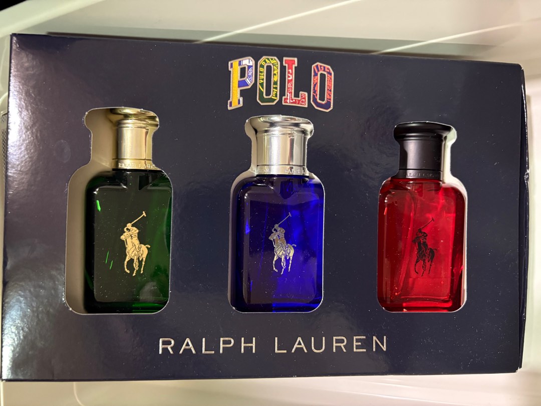 Polo Ralph Lauren Mini trio men perfume set, Beauty & Personal Care ...