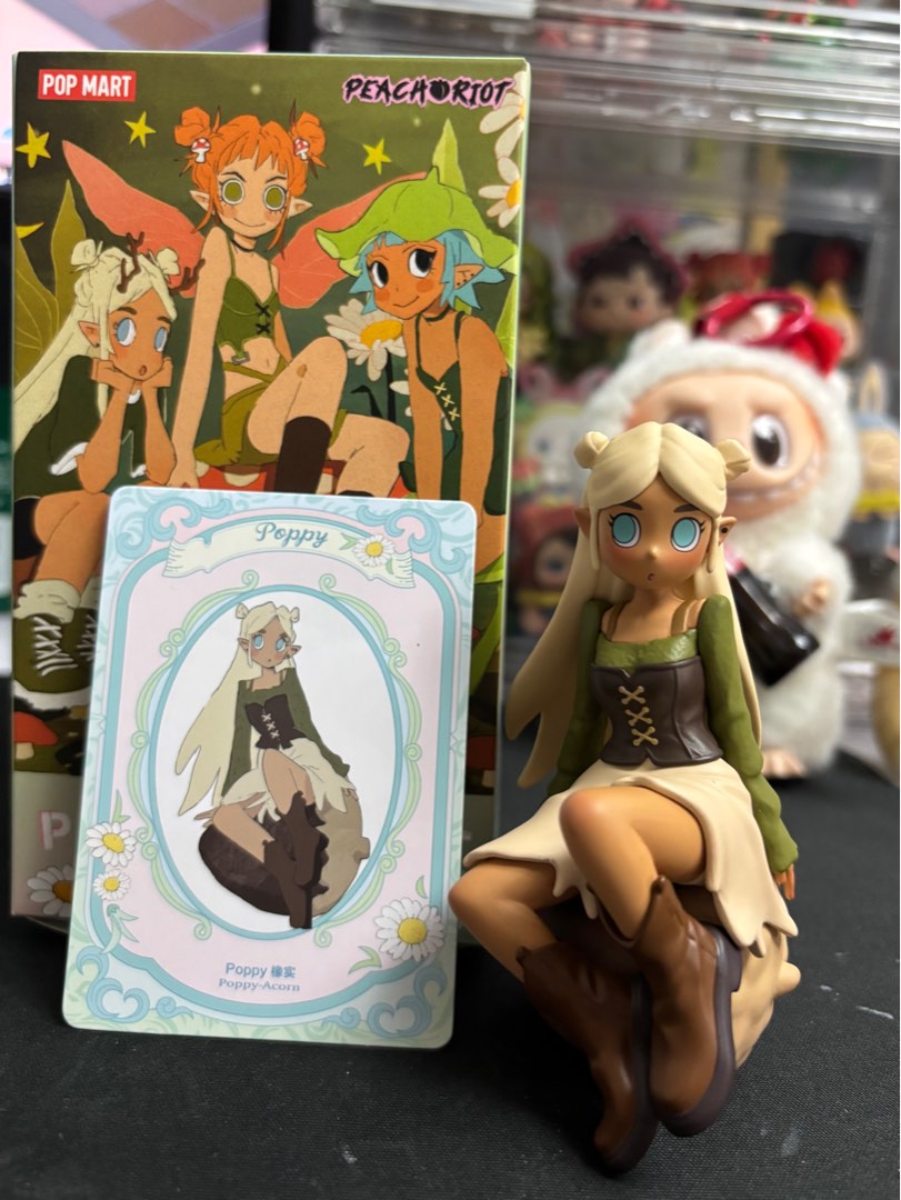 Popmart Peach Riot Poppy Acorn, Hobbies & Toys, Toys & Games on Carousell