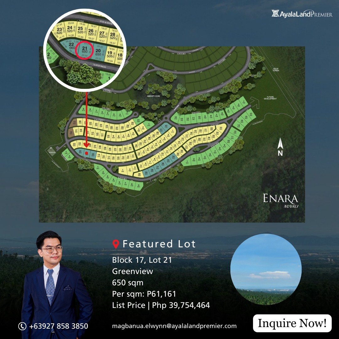 Pre Selling - Enara - Highest Neighborhood in Nuvali by Ayala Land ...