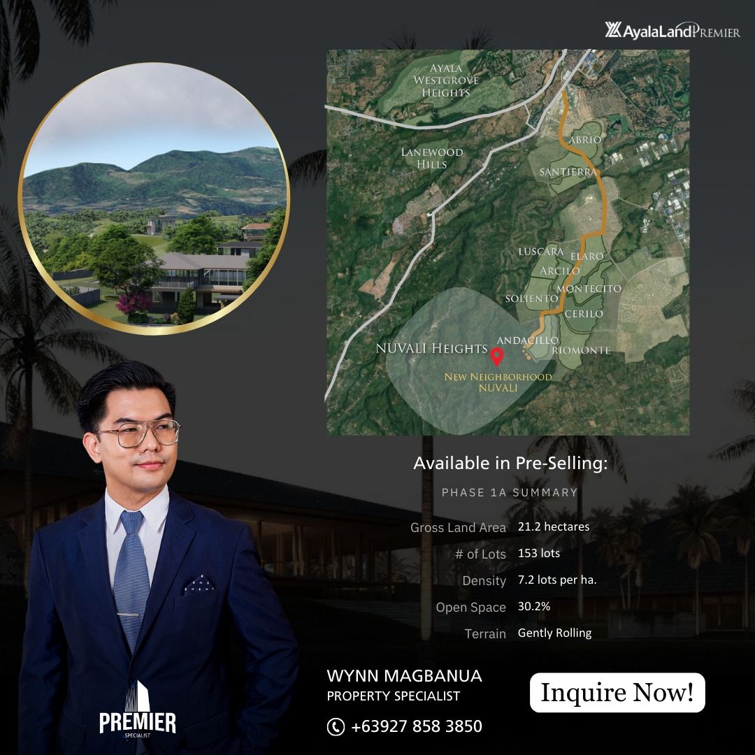 Pre Selling - Enara - Highest Neighborhood in Nuvali by Ayala Land ...