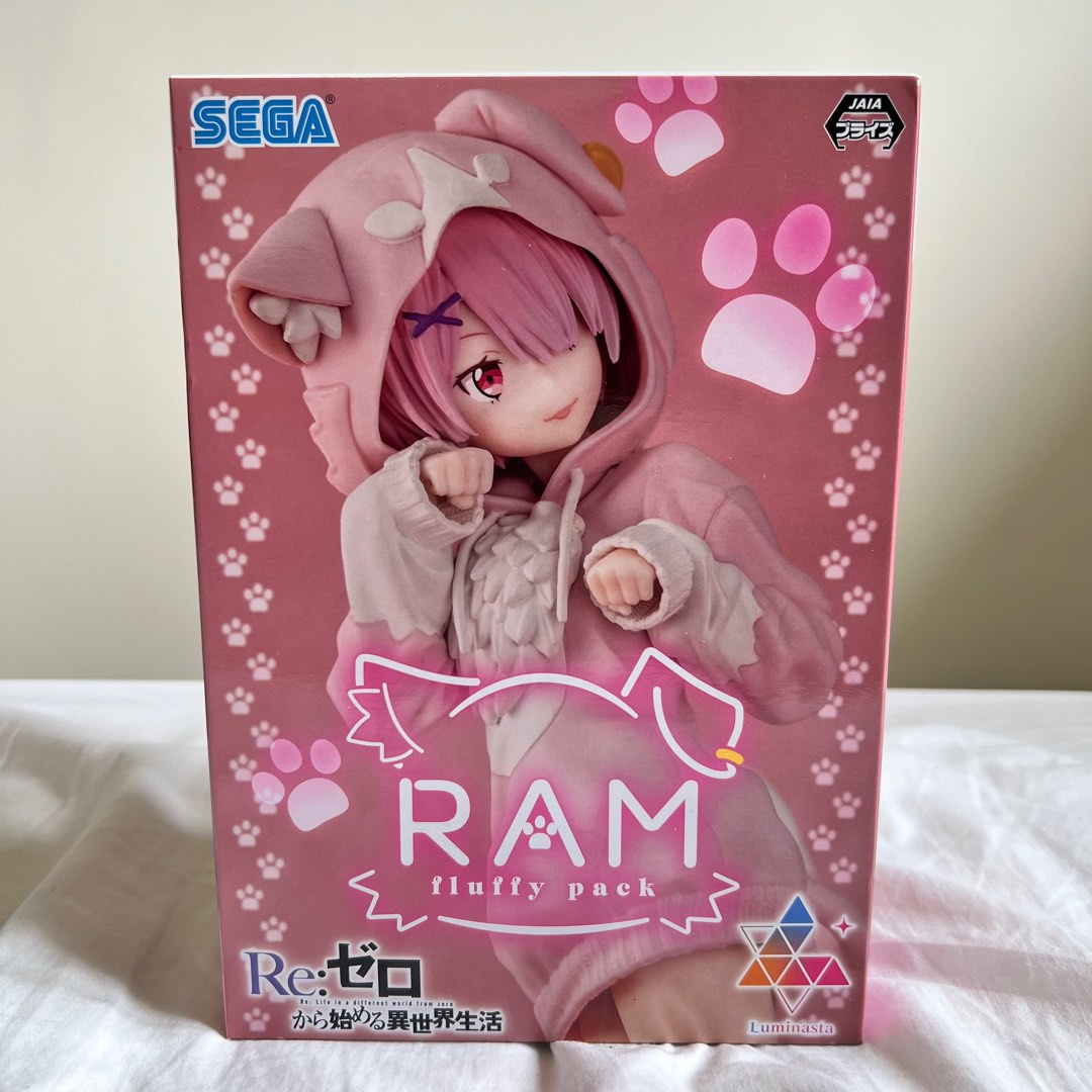 Re:Zero Ram Fluffy Pack, Hobbies & Toys, Toys & Games on Carousell